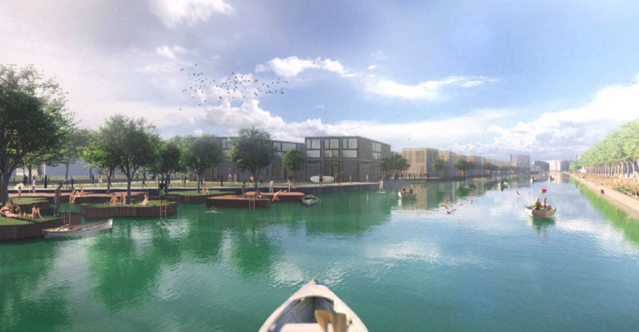 Futuristic floating village planned for disused Cardiff dock
