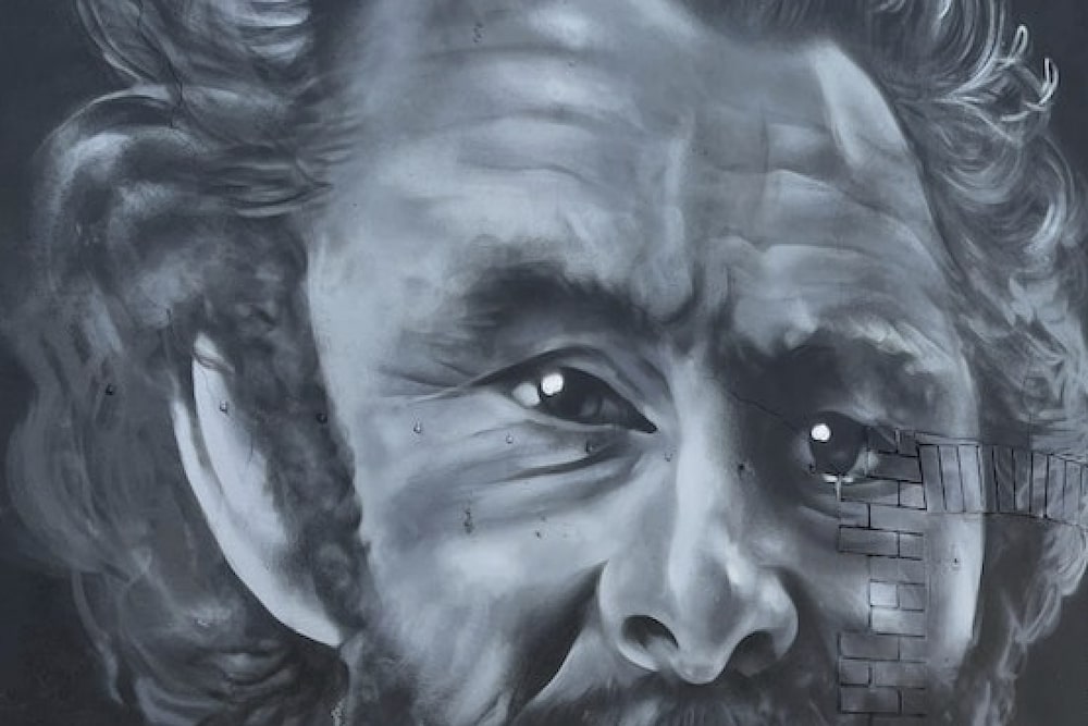 It's here! Beautiful mural of Michael Sheen is unveiled in Port Talbot